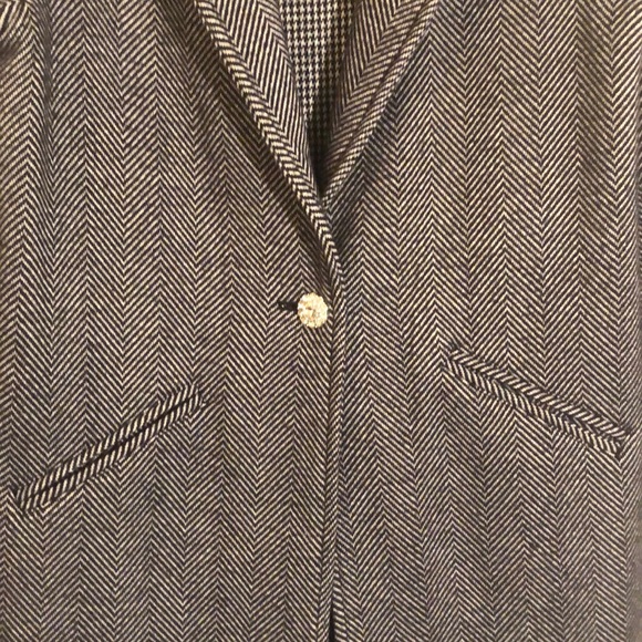 Christian Siriano | Jackets & Coats | Christian Soriano Tweed Chevron ...